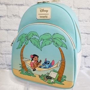 Loungefly | Bags | Loungefly Lilo And Stitch Hammock Beach Day Mini ...